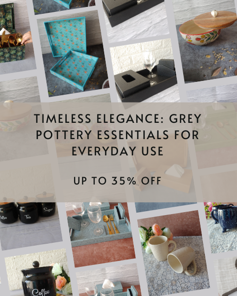 Grey Pottery Built with Love and Clay
